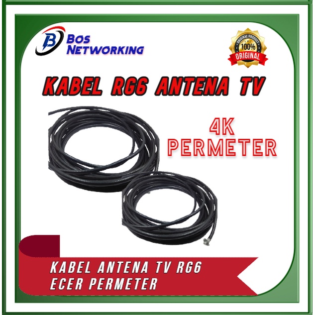 Jual Kabel Antena TV Cable RG6 Jack Konektor | Shopee Indonesia