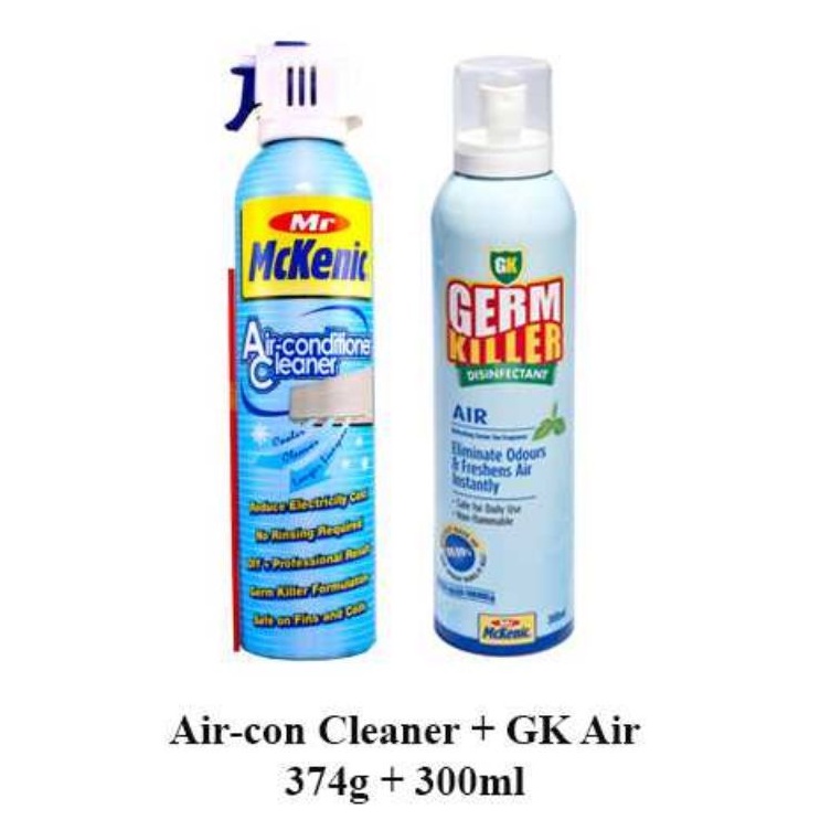 Jual Air Con Cleaner 374gr Mr McKenic + Germ Killer GK Disinfectant ...