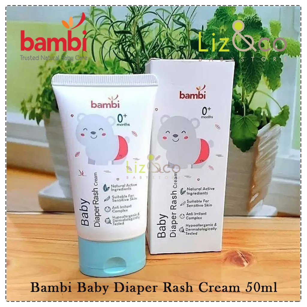 Jual Bambi Baby Diaper Rash Cream 50ml | Shopee Indonesia