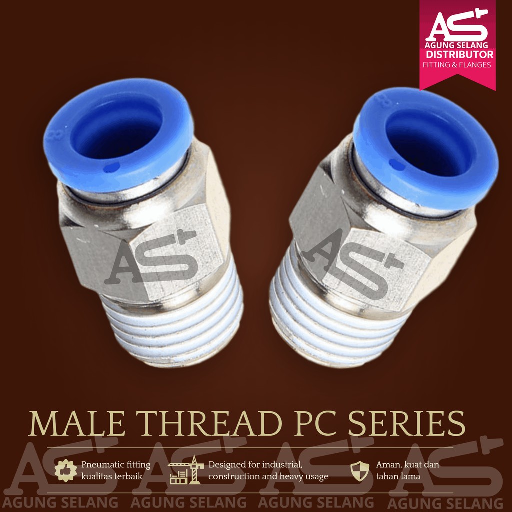 Jual Sambungan Selang Tubing PC 1003 Fitting Pneumatic PC1003 PC 10 03 | Shopee Indonesia