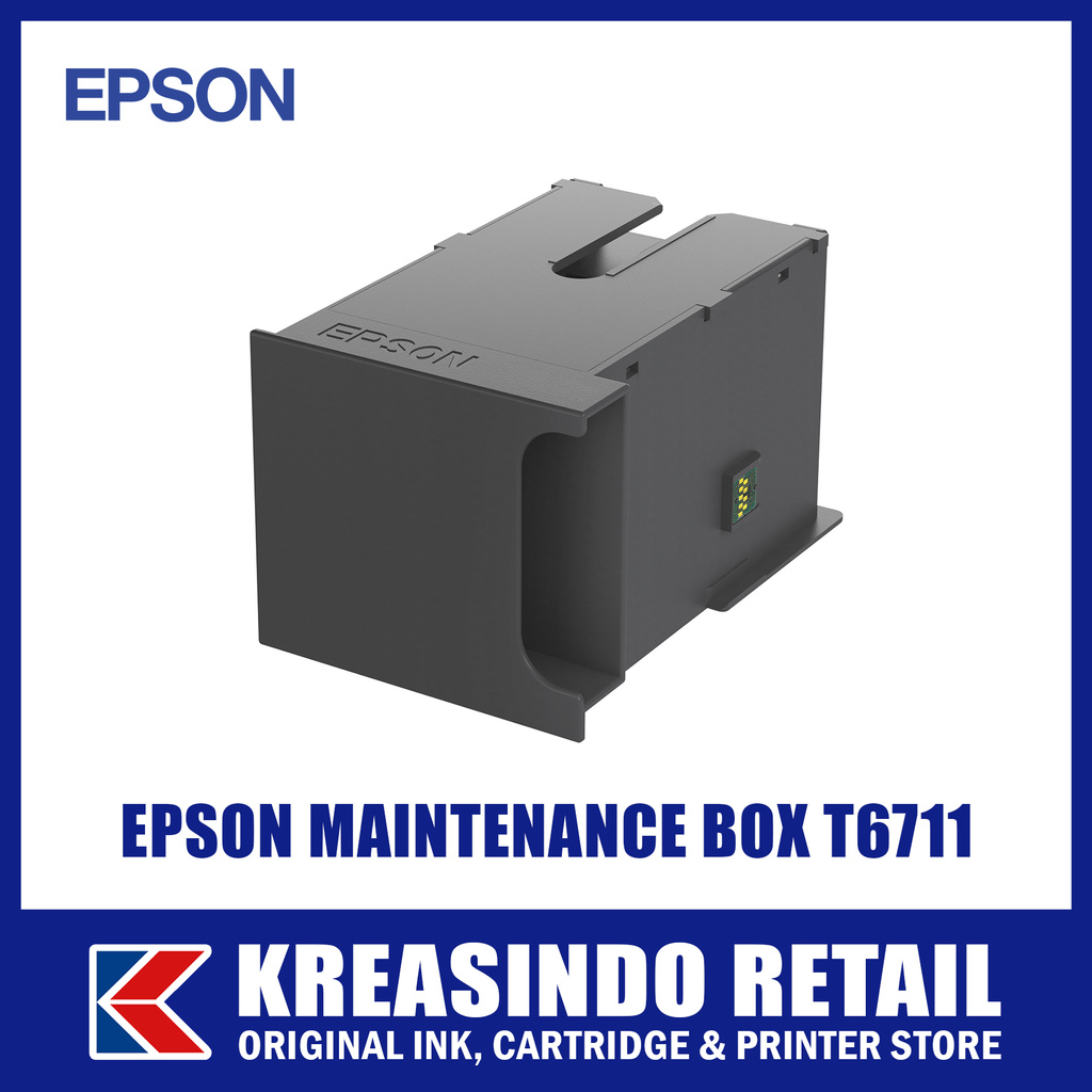 Jual Epson Maintenance Box T6711 / PXMB3 Original (L1455 / WF7611 ...