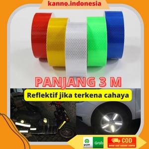 Jual Stiker Reflektif Mobil Motor sticker Reflektor Menyala Jika ...