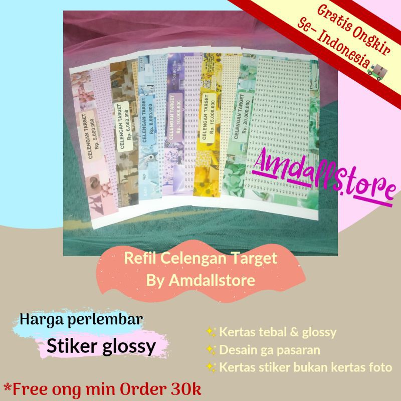 Jual AMDALL|| STIKER ATAU REFIL CELENGAN TARGET TIKTOK VIRAL TEMA ...