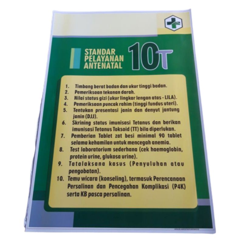 Jual Poster Standar Pelayanan Antenatal kode 62 | Shopee Indonesia