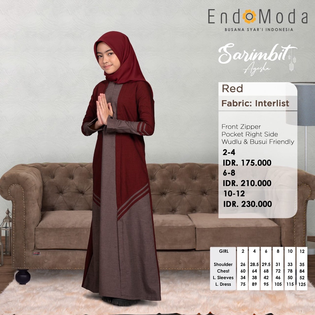 Jual GAMIS ANAK TANGGUNG / GAMIS AYESHA GIRL MAROON / GAMIS AYESHA BY ...