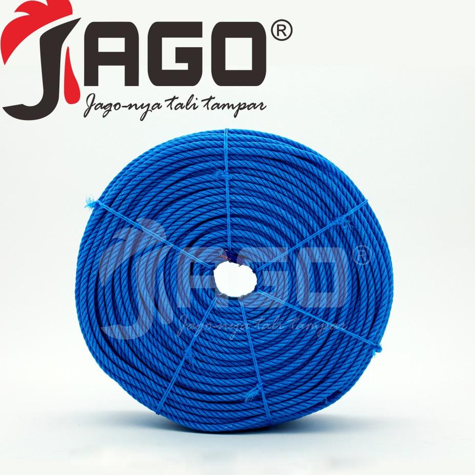 Jual (Recomended) Tali Tampar JAGO 4 mm (200 m/roll)/Tali Tambang Plastik | Shopee Indonesia