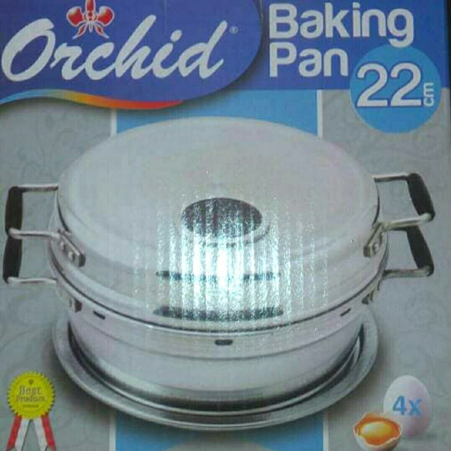Jual BAKING PAN 22 CM ORCHID double bubble | Shopee Indonesia