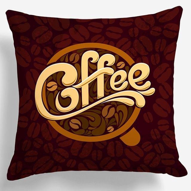Jual Bantal Sofa Print Motif Coffee Kopi untuk Kafe Cafe Coffee Shop ...