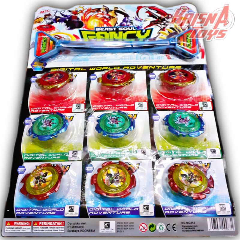 Jual MAINAN ANAK GASING TOUR BLADE/GANGSING MAINAN isi 9pcs/Lembar ...