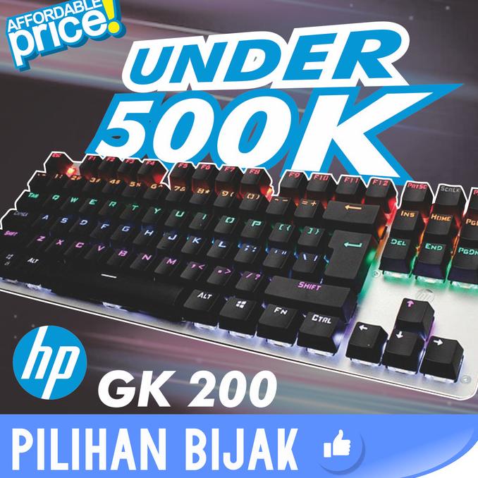 Jual Keyboard Gaming Hp Gk200 - Blue Switch Rgb Tkl Mechanical Keyboard ...