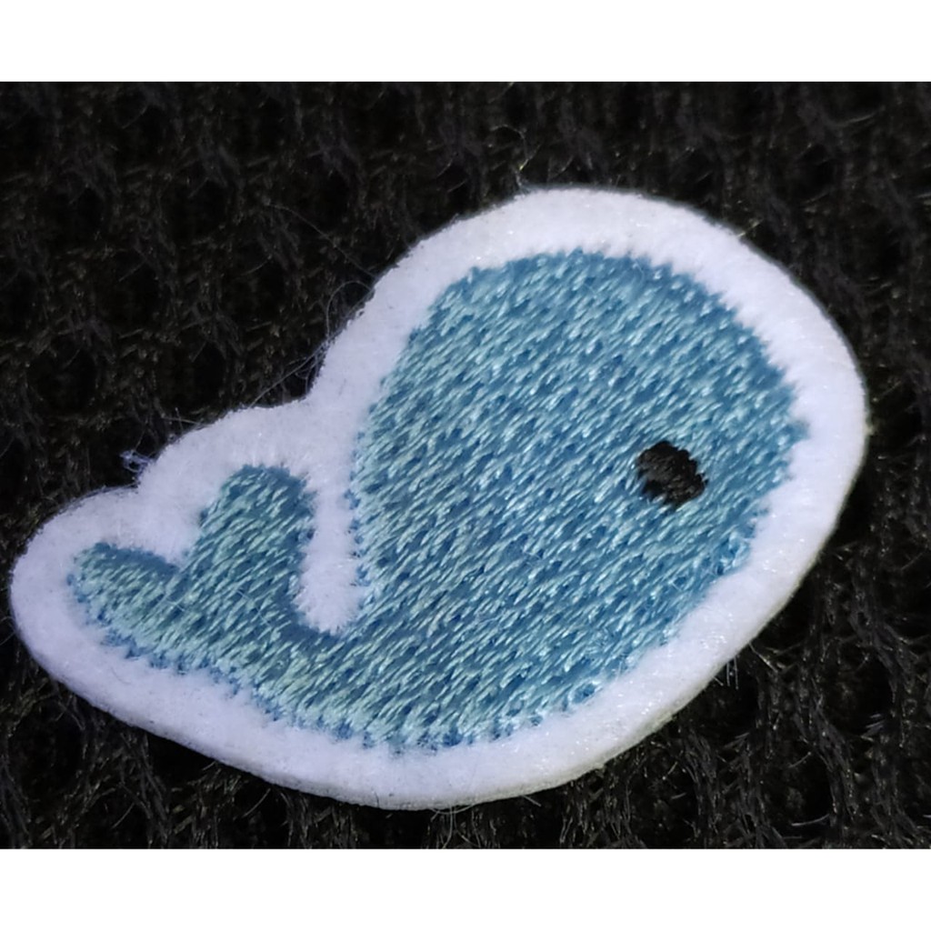 Jual PATCH BORDIR WHALE / EMBLEM BORDIR IKAN PAUS / ANIMAL | Shopee ...