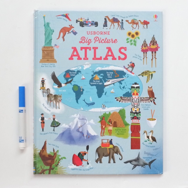 Jual Buku BBW : USBORNE BIG PICTURE ATLAS BIG SIZE | Shopee Indonesia