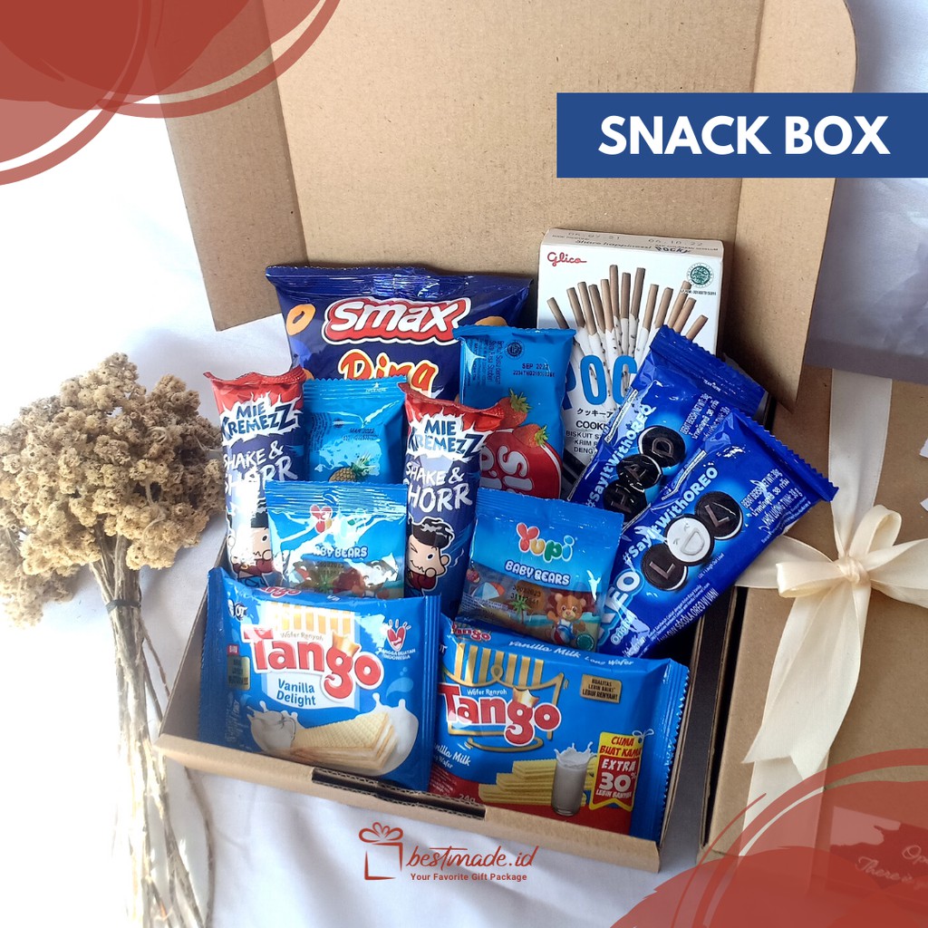 Jual Snack Box Birthday/Graduation/Sempro (BIRU) | Shopee Indonesia