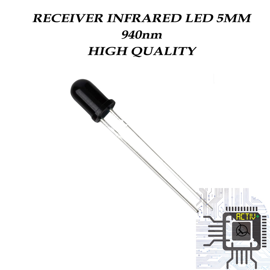 Jual INFRARED LED 5MM RECEIVER IR LED PENERIMA INFRARED 940NM 850NM ...