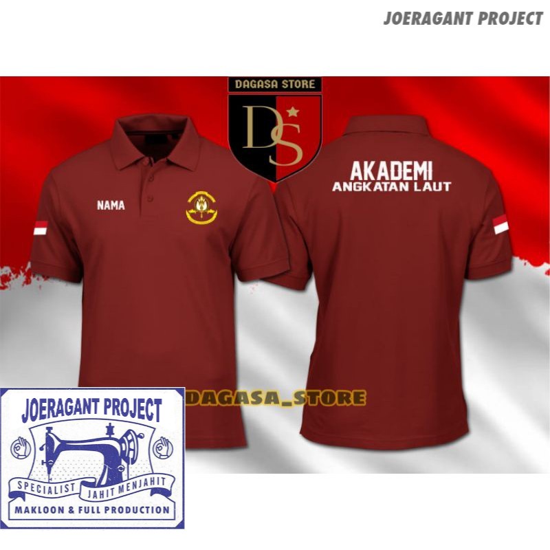 Jual KAOS POLO AKADEMI ANGKATAN LAUT -JP | Shopee Indonesia