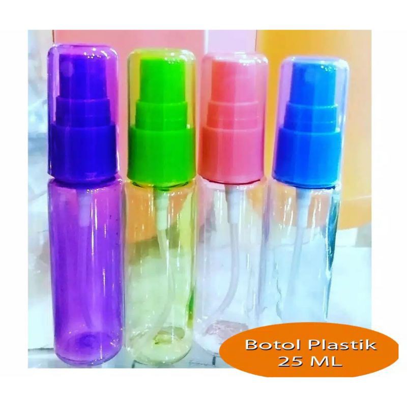 Jual Botol Spray Warna Unik 25ml / Botol Spray Clear 20ml | Shopee ...
