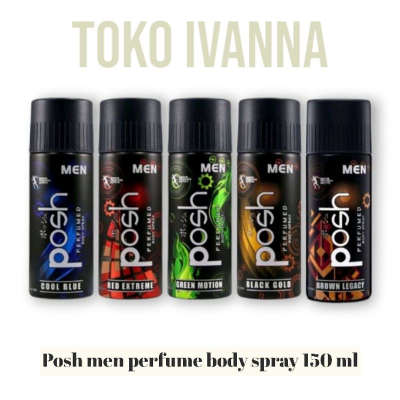 Jual POSH Men Perfumed Body Spray 150mL | Shopee Indonesia