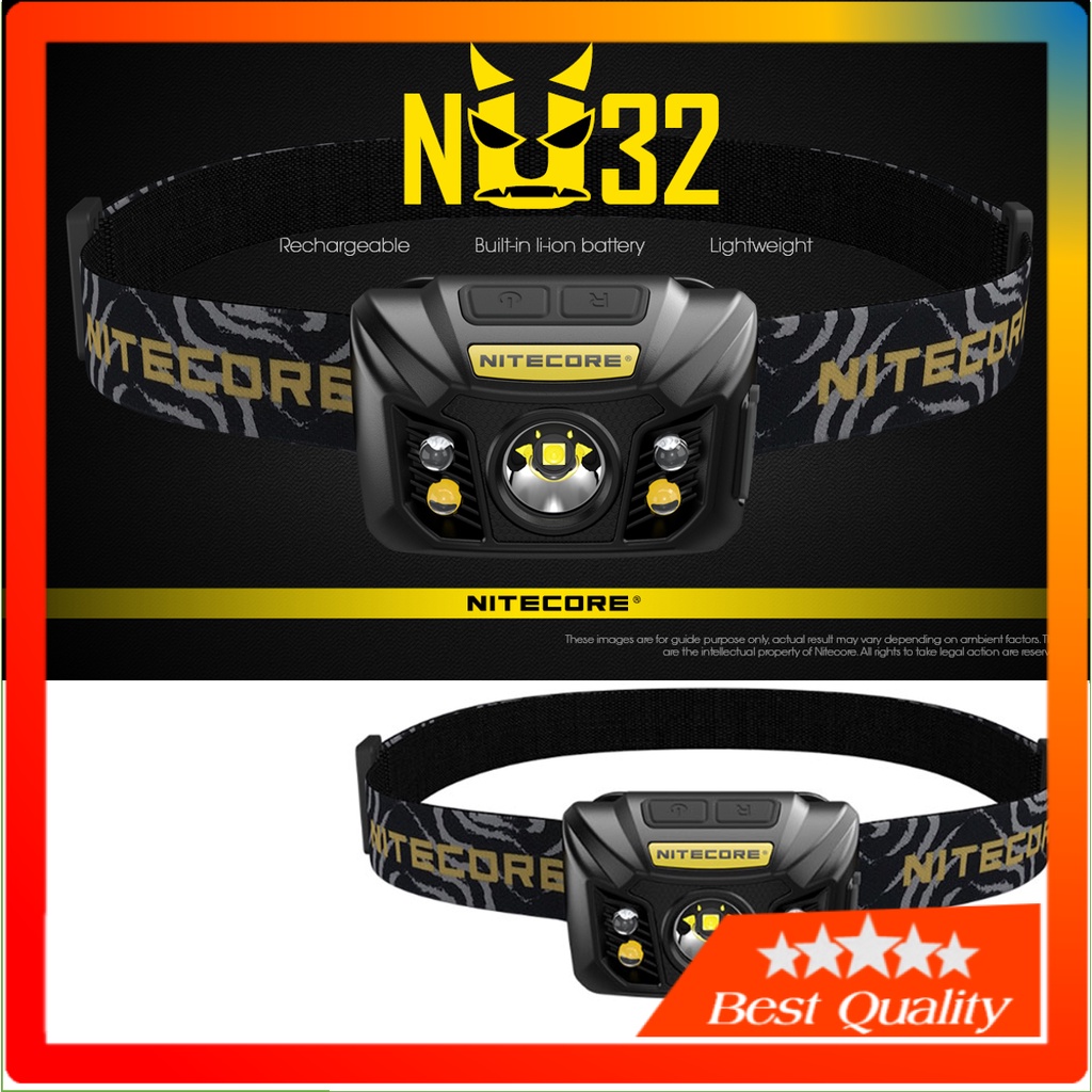 Jual NITECORE NU32 Headlamp Lampu Senter Kepala Chargerable CREE XP-G3 ...