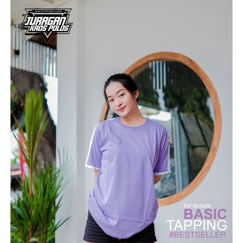 Jual KAOS POLOS BASIC TAPPING LAVENDER | Shopee Indonesia