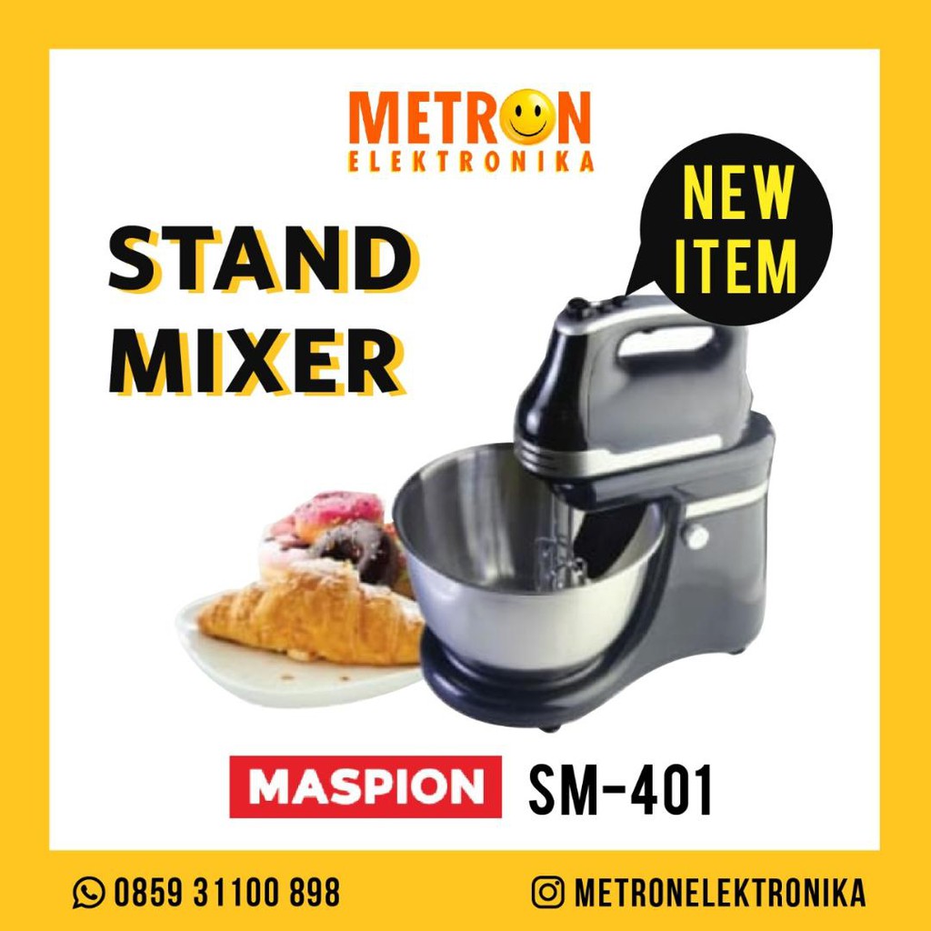 Jual MASPION SM 401 / STAND MIXER 4.2 LTR / SM401 | Shopee Indonesia
