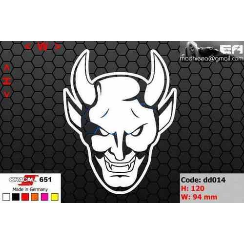 Jual ea cutting sticker / decal Code: dd014 ( demon, devil / iblis ...