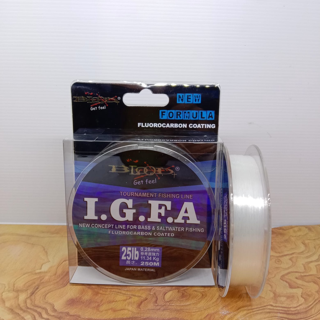 Jual Senar Blood IGFA 250m Fluorocarbon Coating | Shopee Indonesia