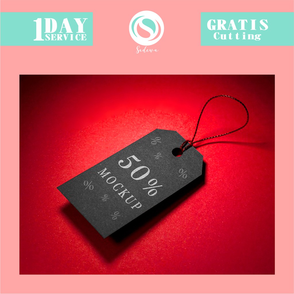 Jual Cetak Label Hang Tag Hangtag Price Tag Tag Harga Label produk Tag ...