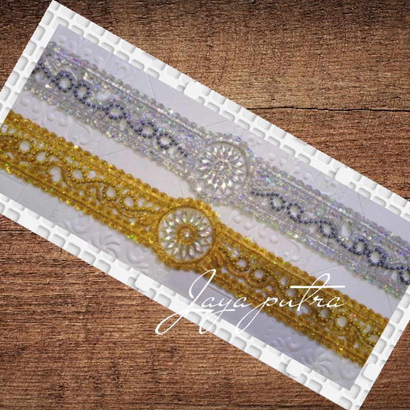 Jual aksesoris tari sabuk bordir mutiara full payet bambu | Shopee ...