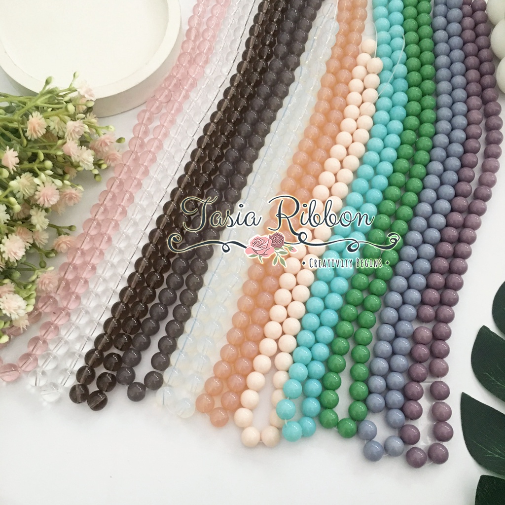 Jual Manik Kaca Bulat 8mm | Shopee Indonesia
