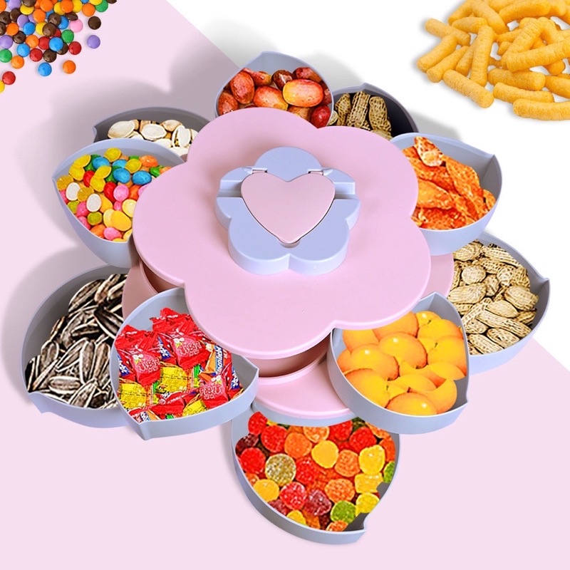 Jual toples bunga putar / rak bunga mekar 2 tingkat susun | Shopee ...