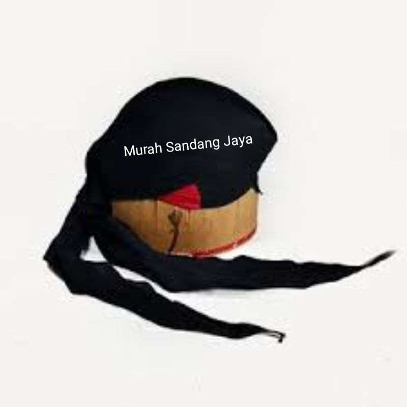 Jual BLANGKON LIPAT SUMPING MERAH HITAM SLIWIR_Pakaian Adat Jawa ...