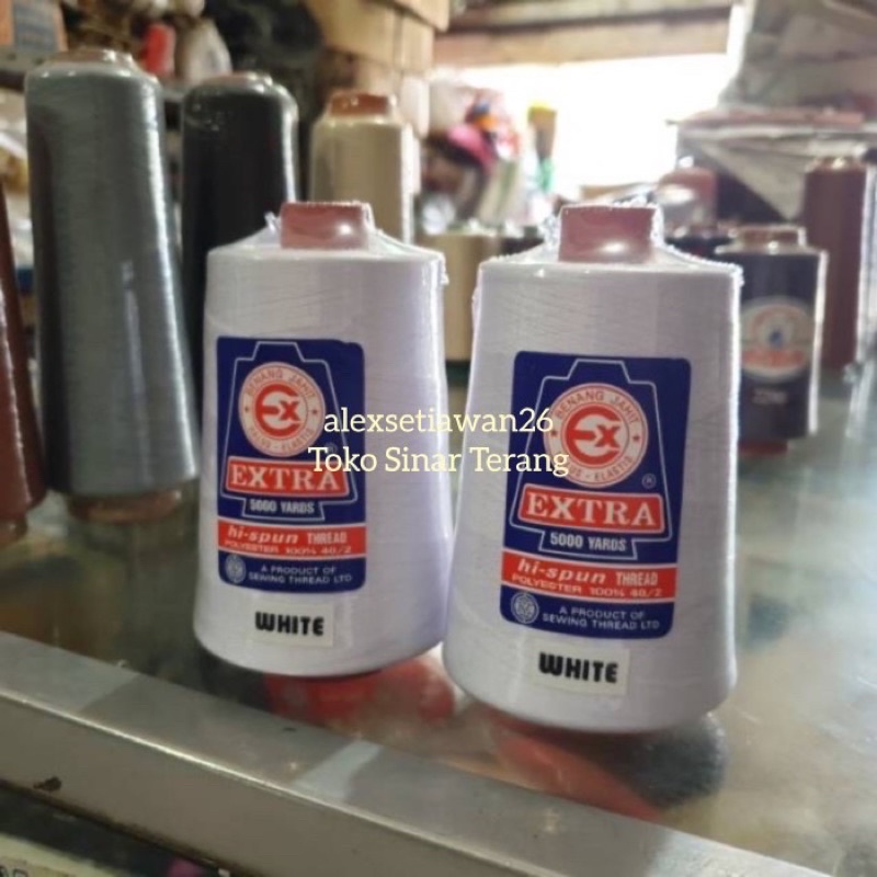 Jual Benang Jahit Extra 5000 yard lusinan (12 BIJI) | Shopee Indonesia