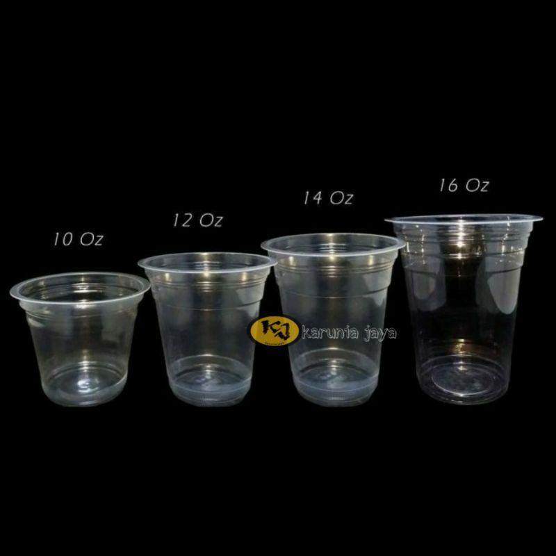 Jual Gelas plastik pop ice pop 8,5oz 10oz 12oz 14oz 16oz | Shopee Indonesia