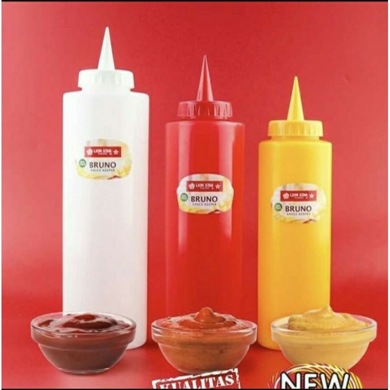 Jual Botol Kecap / Botol Saos Mayonaise / Tempat Saos Lionstar | Shopee ...