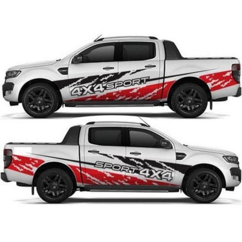 Jual stiker mobil hilux Strada Triton adventure Navara sticker custom ...