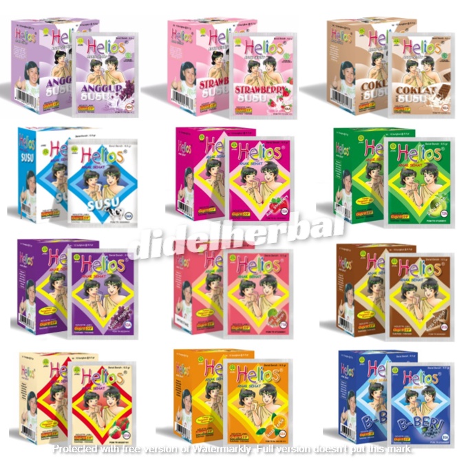 Jual HELIOS JAMU ANAK GUJATI 59 SUSU RASA STRAWBERRY COKLAT ANGGUR JAMU TRADISIONAL HERBAL DIDEL ...
