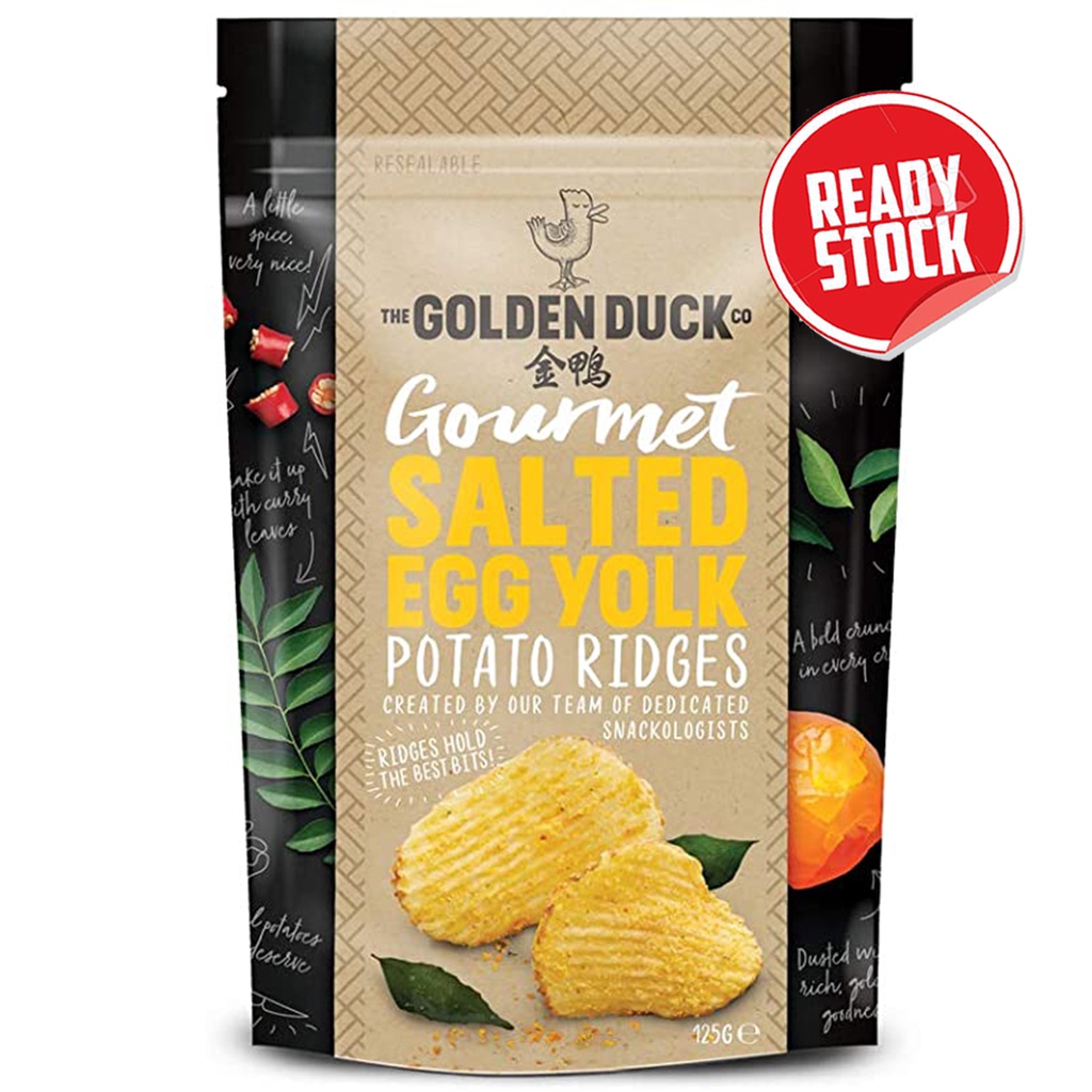 Jual Golden Duck Gourmet Potato Ridges - Salted Egg Yolk 113g | Shopee Indonesia
