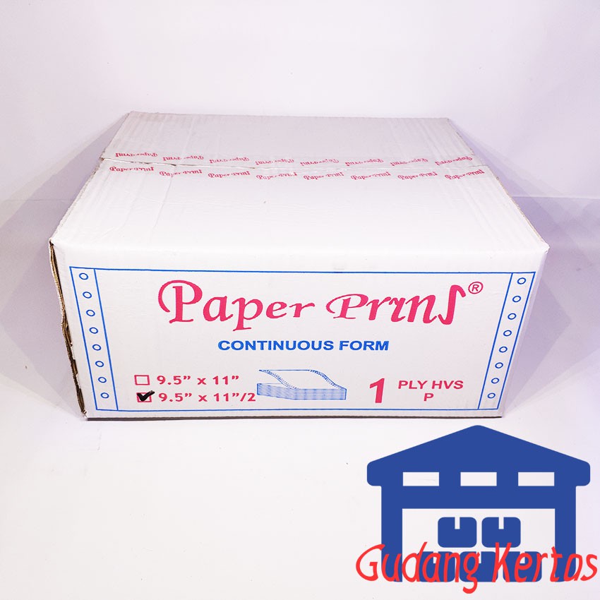 Jual CONTINUOUS FORM 91/2 X 11/2 1PLY PAPERPRYNS (BAGI 2) | Shopee ...