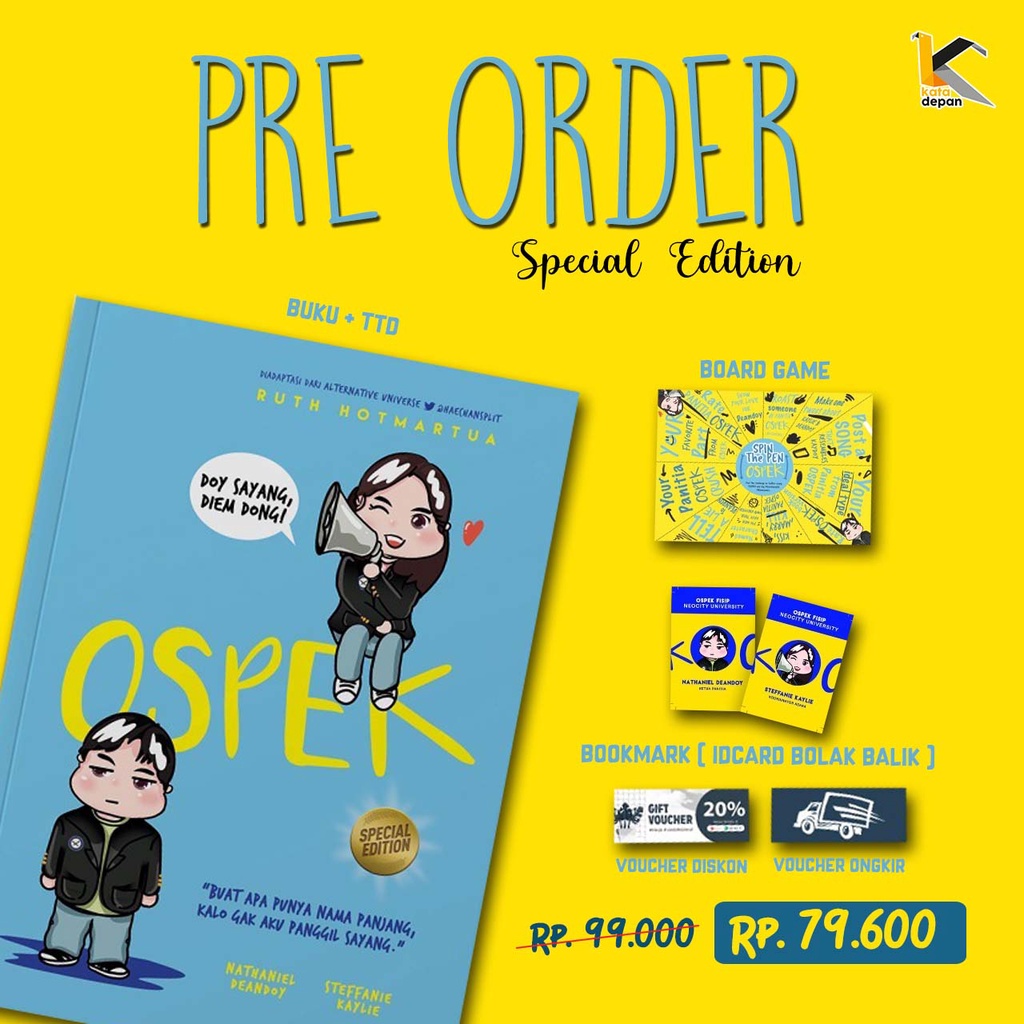 Jual PRE ORDER SPECIAL EDITION NOVEL OSPEK | Shopee Indonesia