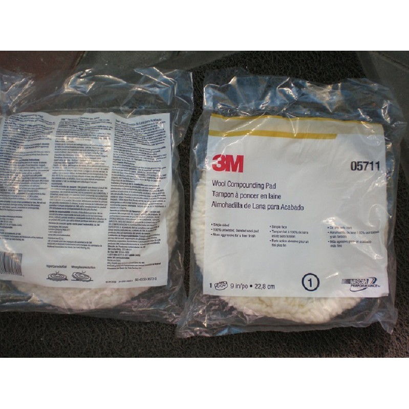 Jual 3M Wool Compounding Pad 05711 5711 (Wol Compound Putih 3M ...