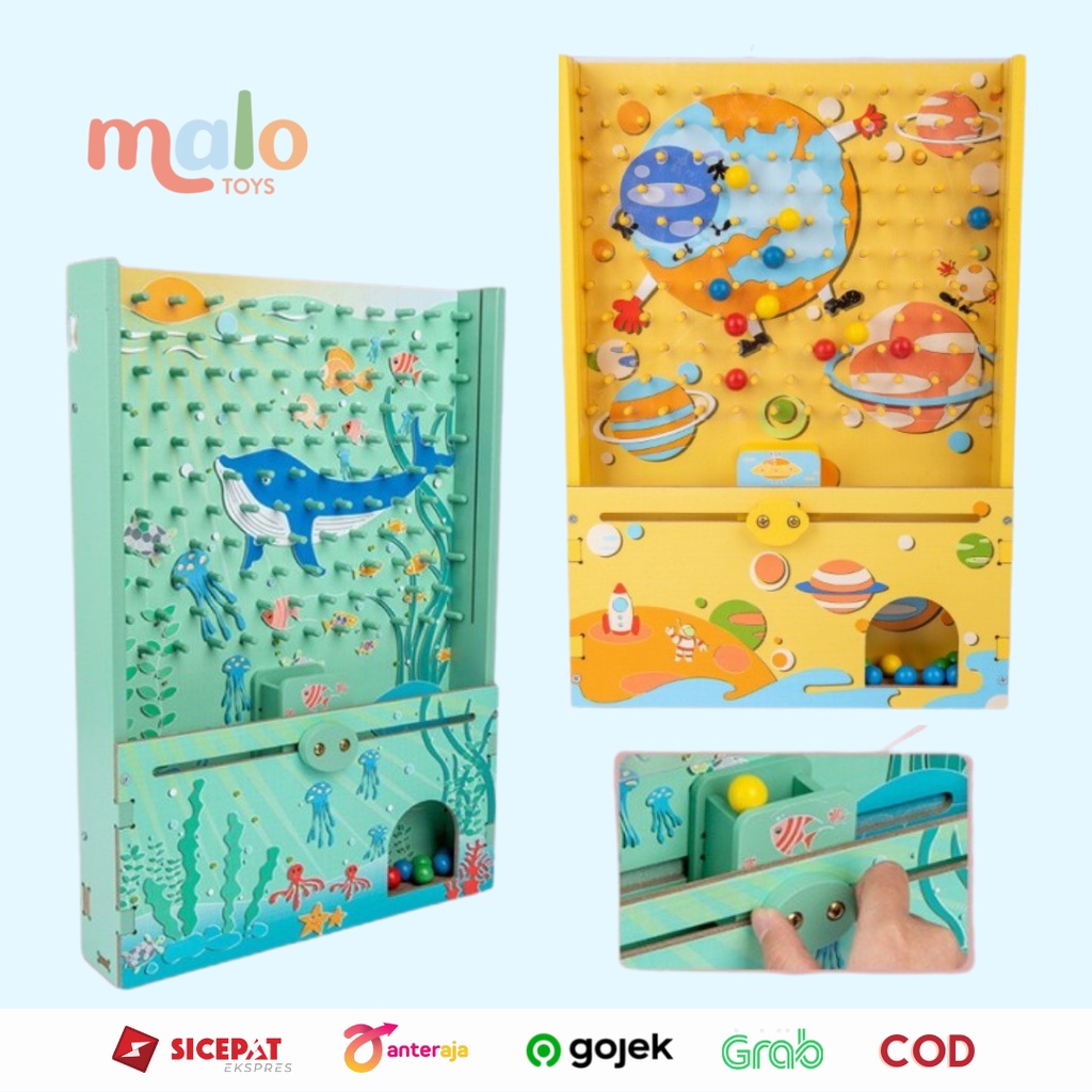 Jual MALOTOYS - Pinball Catch The Ball Get The Beads Mini Pinball ...