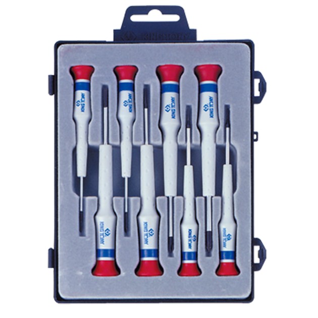 Jual OBENG PRESISI 8PC HEAD PRECISION 40MML KING TONY 032108MR OBENG HP ...