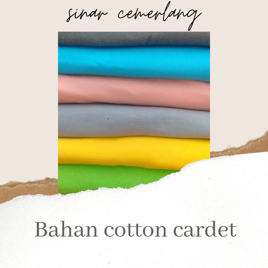 Jual Kain Bahan Kaos Katun Kiloan Cotton Cardet 30s Warna Sedang ...
