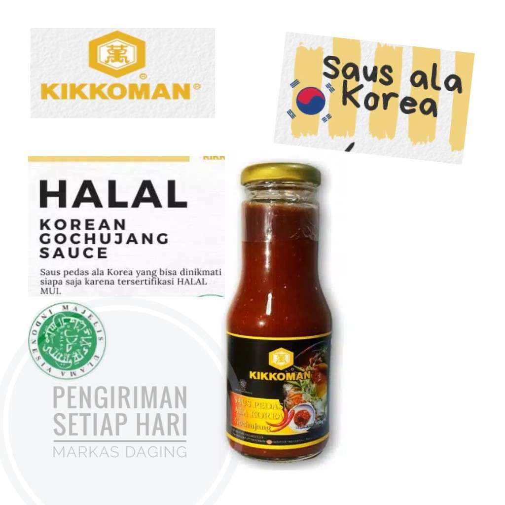 Jual KIKKOMAN GOCHUJANG SAUCE SAMBEL / SAUS SAMBAL / HALAL KEMASAN ...