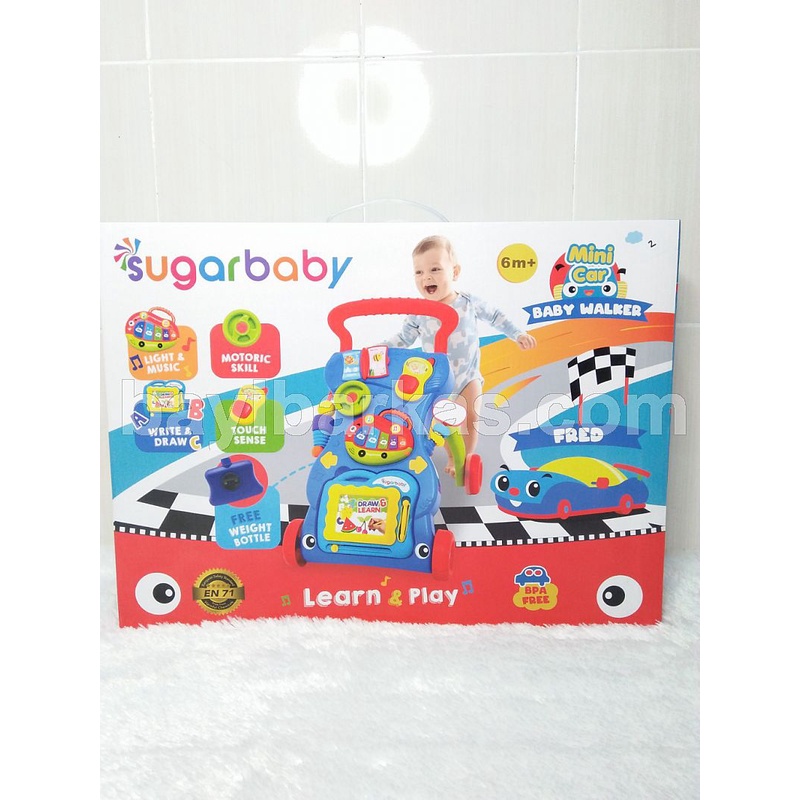 Jual SUGAR BABY 'learn & play' Push Walker / baby walker (NEW) | Shopee ...