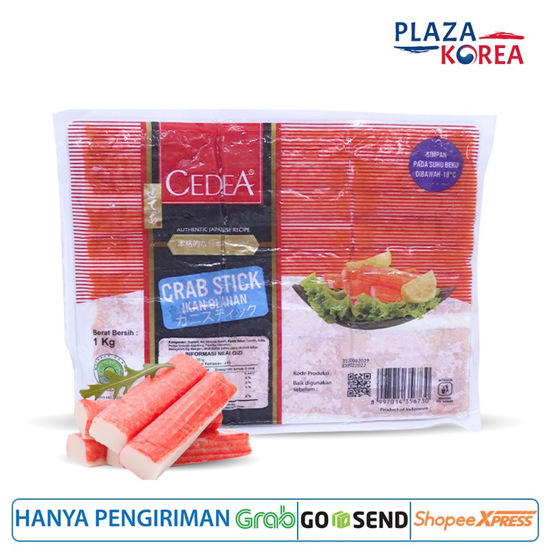 Jual CEDEA CRAB STICK 1 KG - OLAHAN IKAN SEAFOOD FROZEN | Shopee Indonesia
