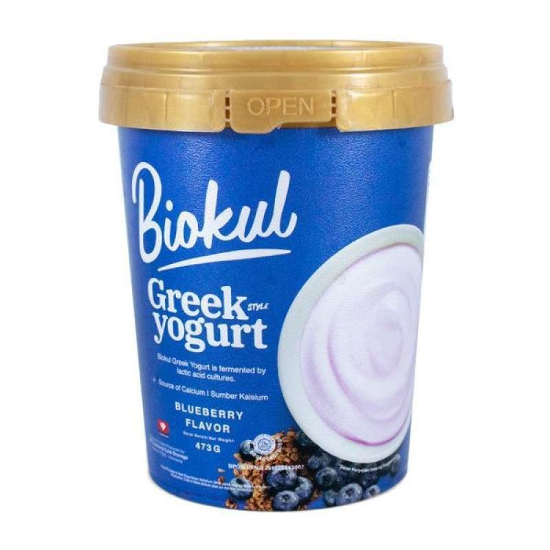 Jual Biokul Greek Yogurt - Blueberry [473 gr] | Shopee Indonesia