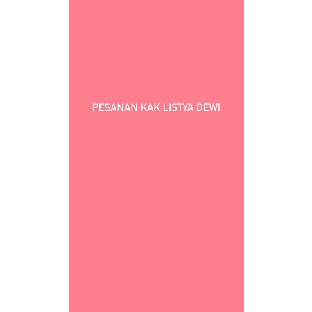 Jual Pesanan Kak Listya Dewi | Shopee Indonesia