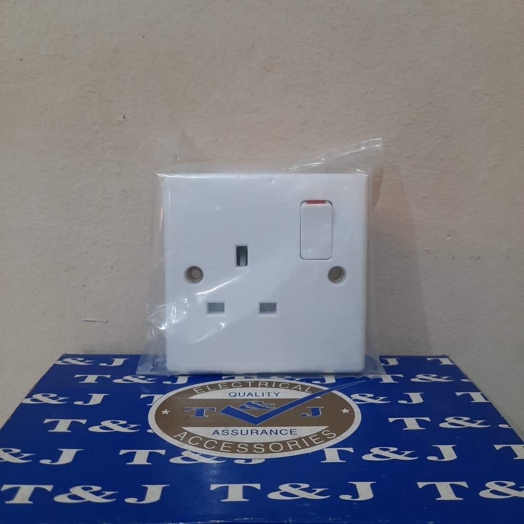 Jual T&J ELECTRIC ALPINE THIN SWITCHED SOCKET T AND J TJELEC SWITCH SUIS STOP KONTAK SAKLAR TV ...