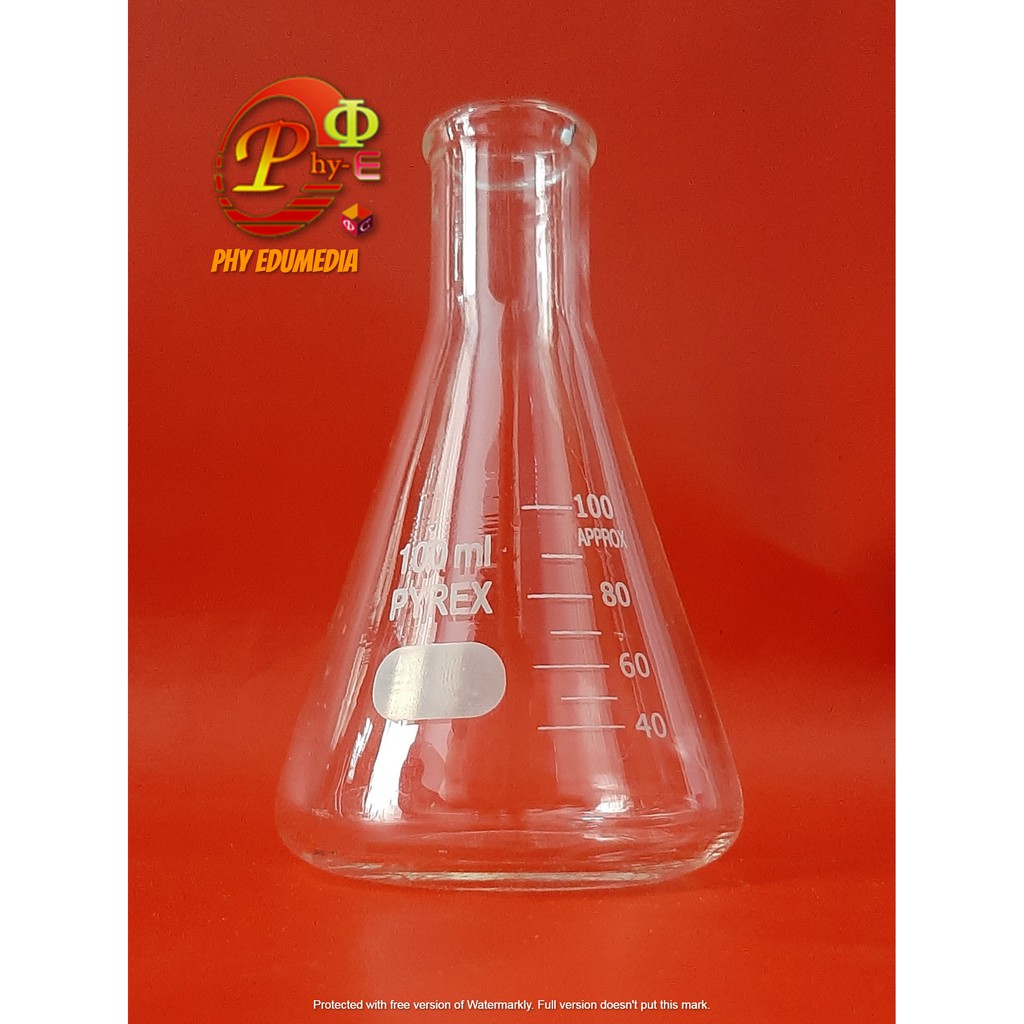 Jual Erlenmeyer 100ml / Erlenmeyer Flask / Labu Erlenmeyer 100ml PYREX ...